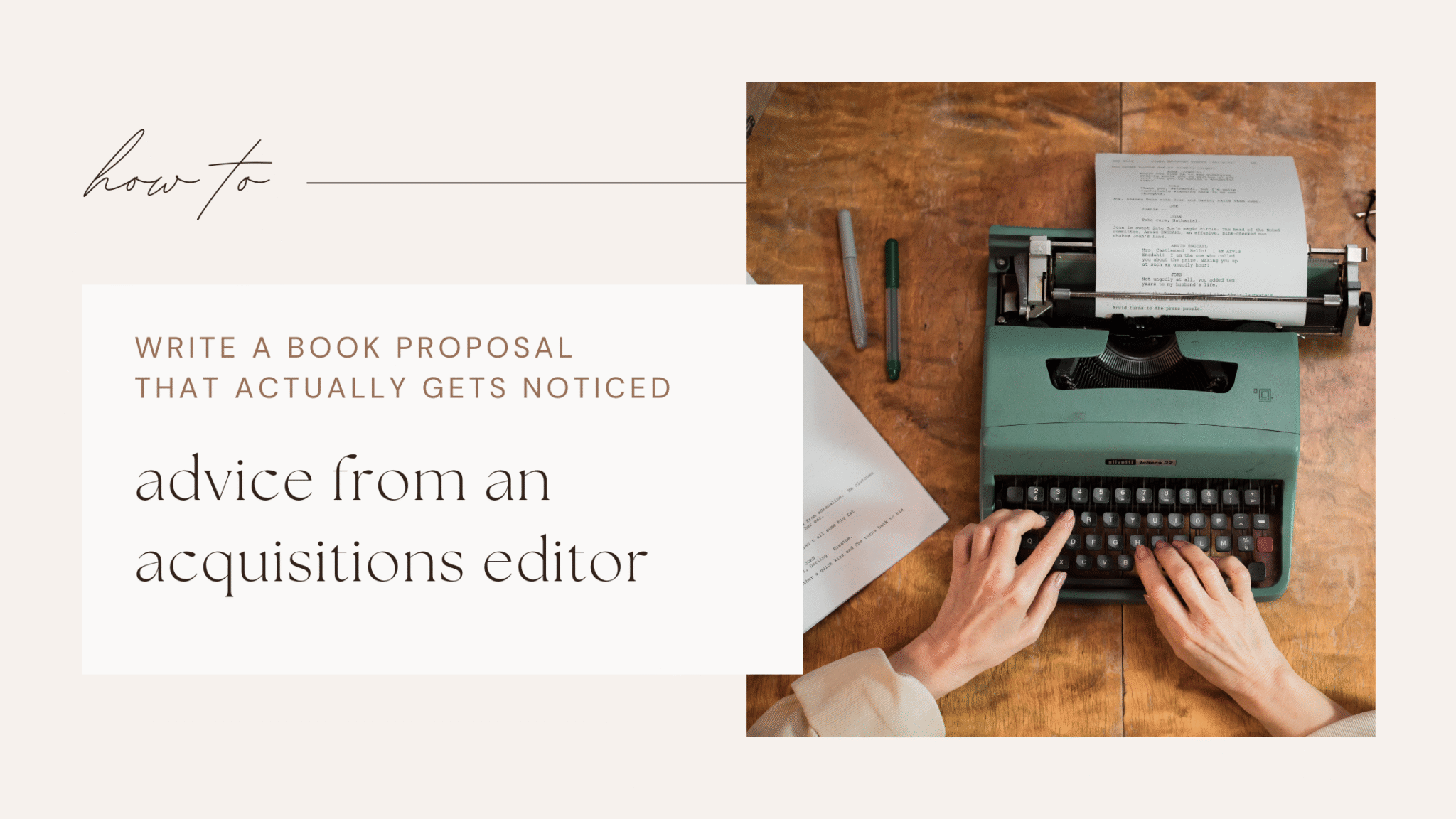 How to Write a Book Proposal That Actually Gets Noticed - Yorkshire ...
